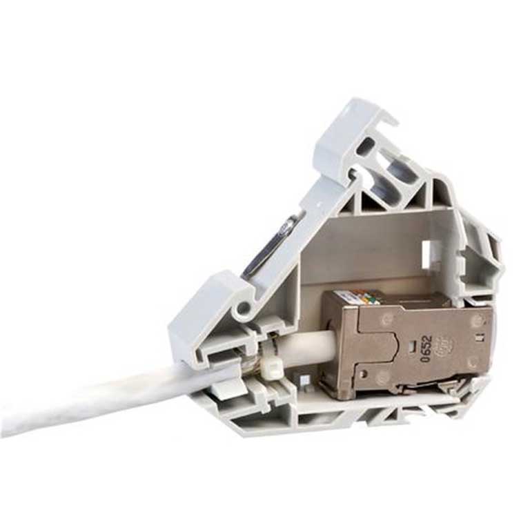 DIN-rail houder tbv SL jacks (leeg) – Rexcom