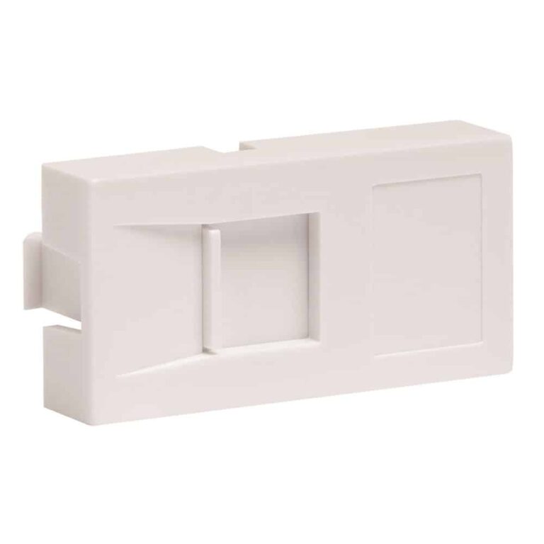 Shutter Faceplate 22,5x45mm 1P WT – Rexcom